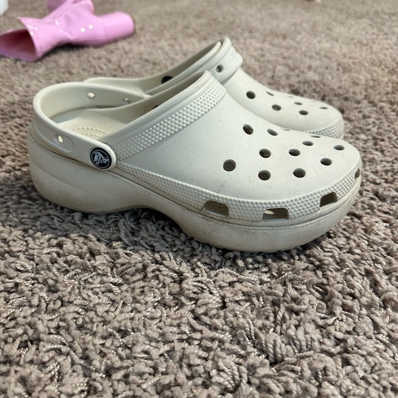 CROCS | Shoes | Crocs Cream Mules Clogs With Iconic Design | Poshmark